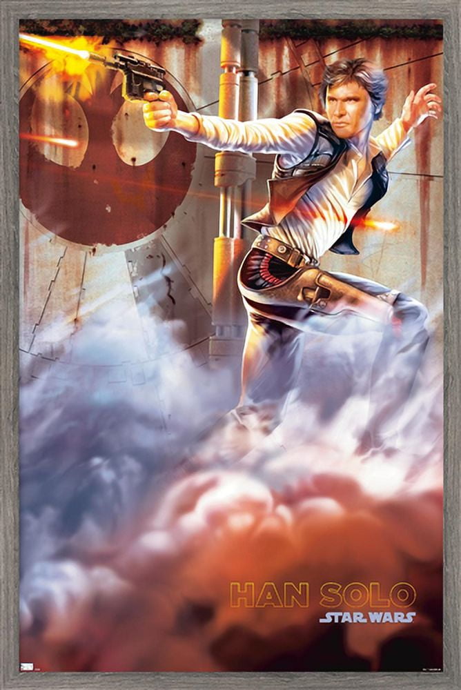Star Wars: Original Trilogy - Han Solo Wall Poster, 14.725" x 22.375 ...