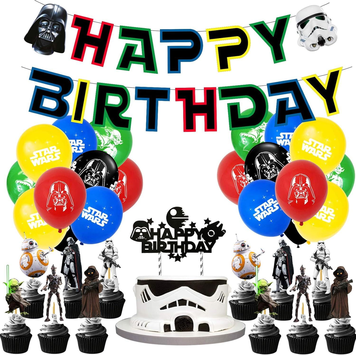 Star Wars Party Decorations,Birthday Supplies including Banners ...