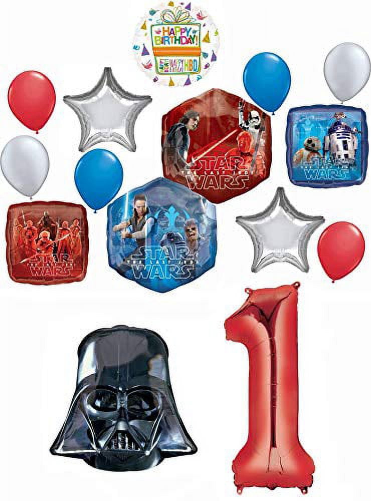 Star Wars Party Supplies 1st Birthday The Last Jedi Balloon Bouquet ...