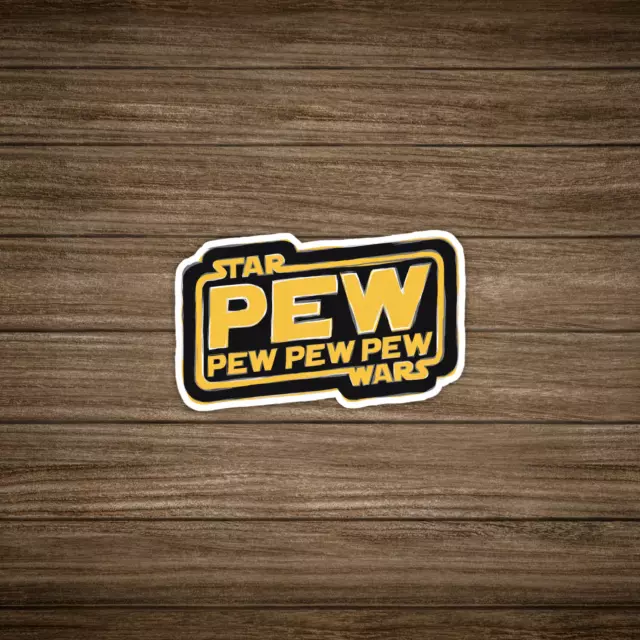 Star Wars Pew Pew Pew Wars Parody Sticker Decal For Fansphone Decal ...