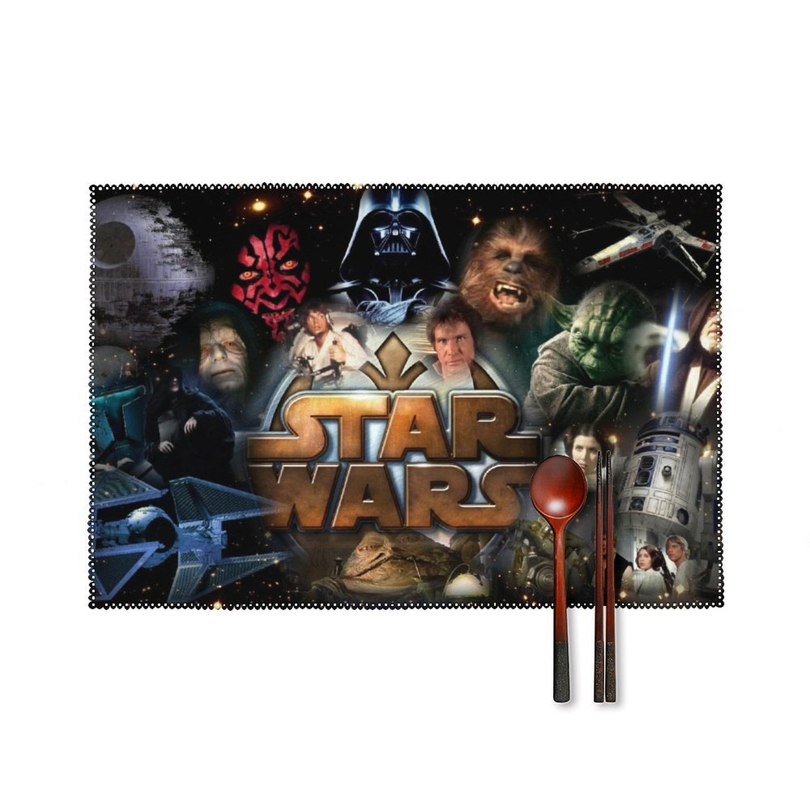 Star Wars Placemats Set of 4, Washable Decorative Place Mats, Dining ...