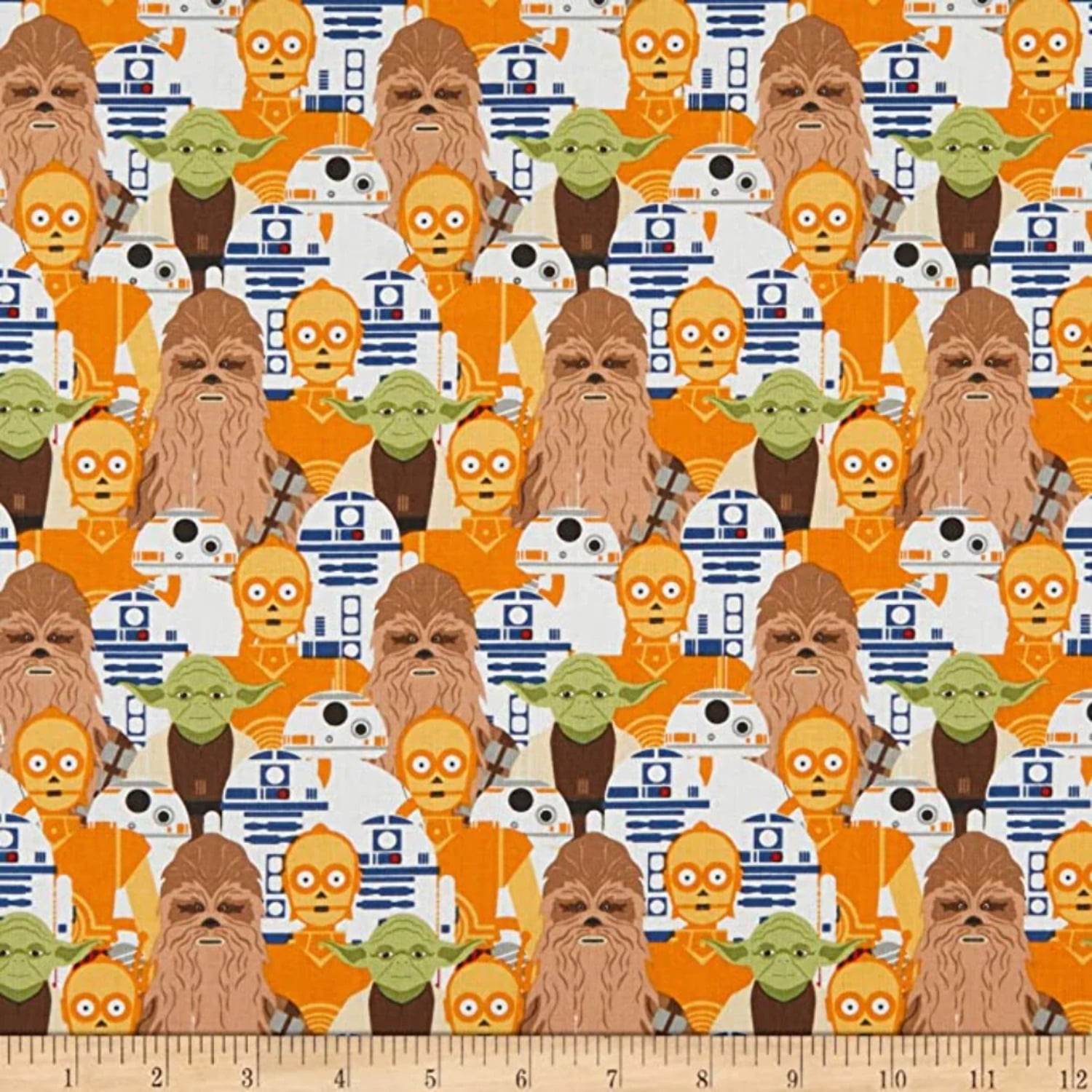 Star Wars Portait Stacked Cotton Fabric - Walmart.com
