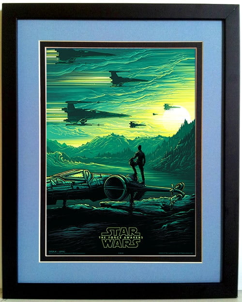 Star Wars Poster The Force Awakens Imax Poe Dameron Finest Quality ...
