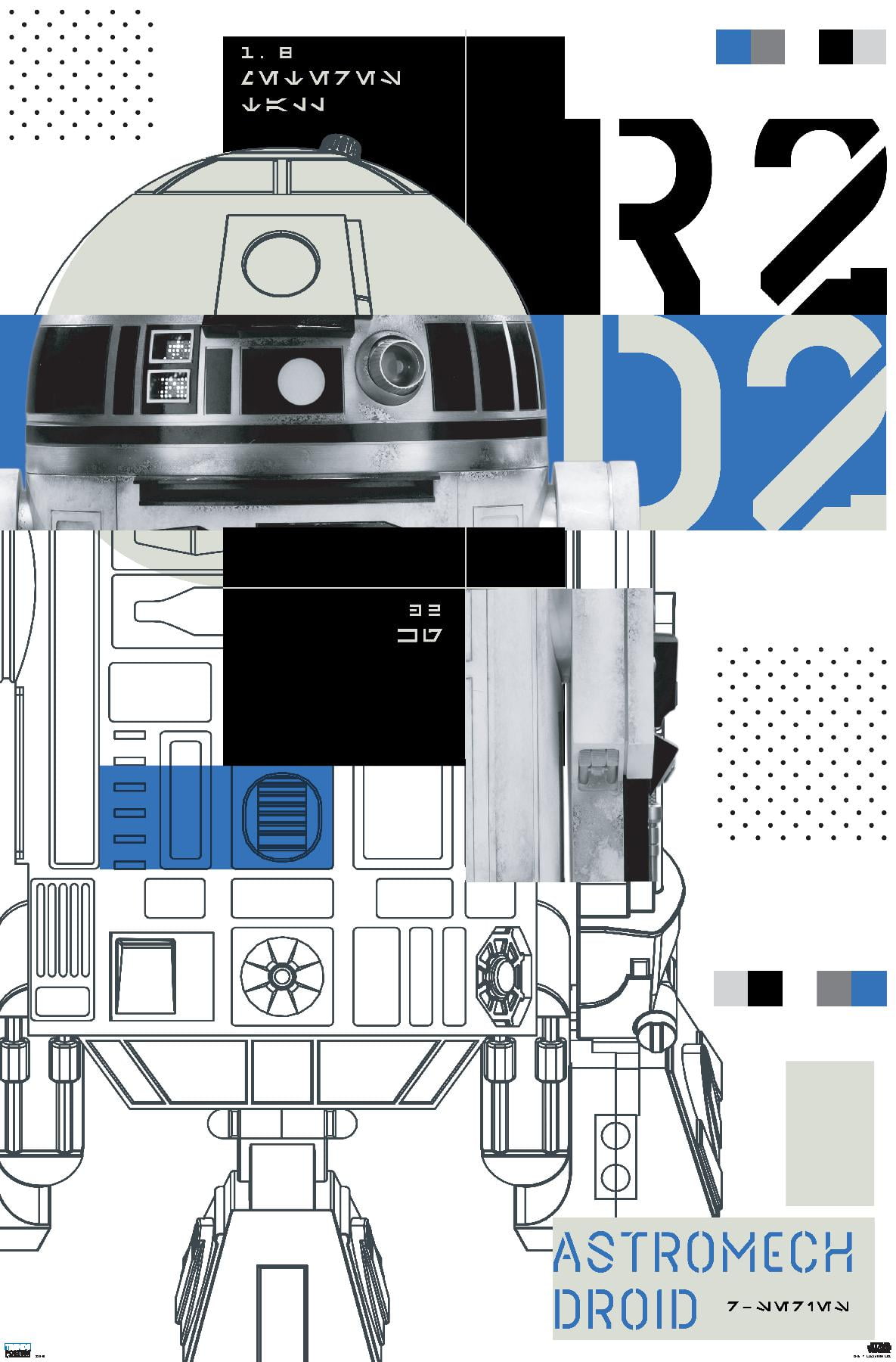 Star Wars: Power Of The Force - R2-D2 Wall Poster, 14.725" x 22.375 ...