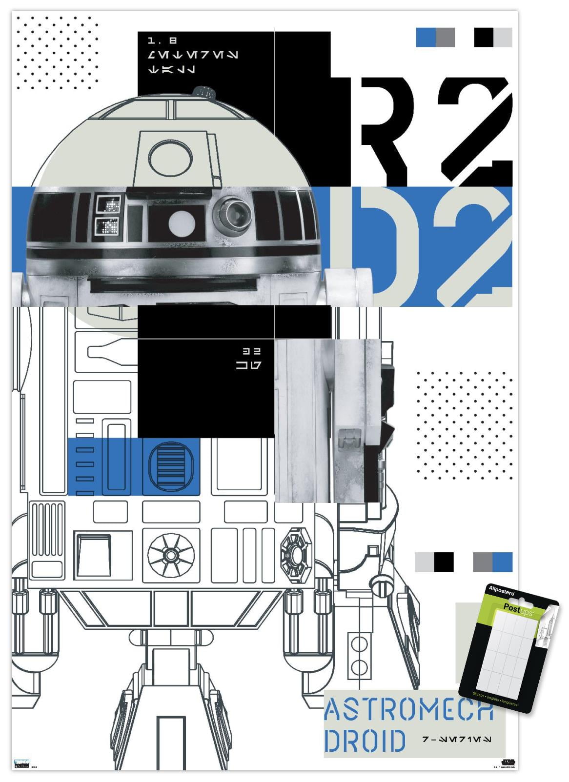Star Wars: Power Of The Force - R2-D2 Wall Poster, 22.375" x 34 ...