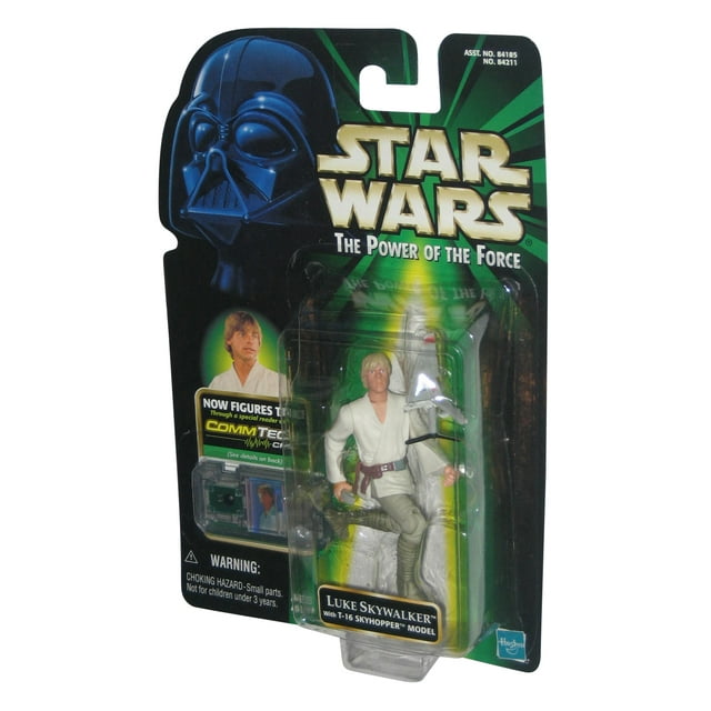Star Wars Power of The Force Luke Skywalker Commtech Green Card Figure - Walmart.com