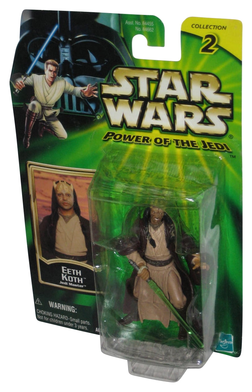 Star Wars Power of The Jedi Master Eeth Koth (2001) Hasbro Action ...