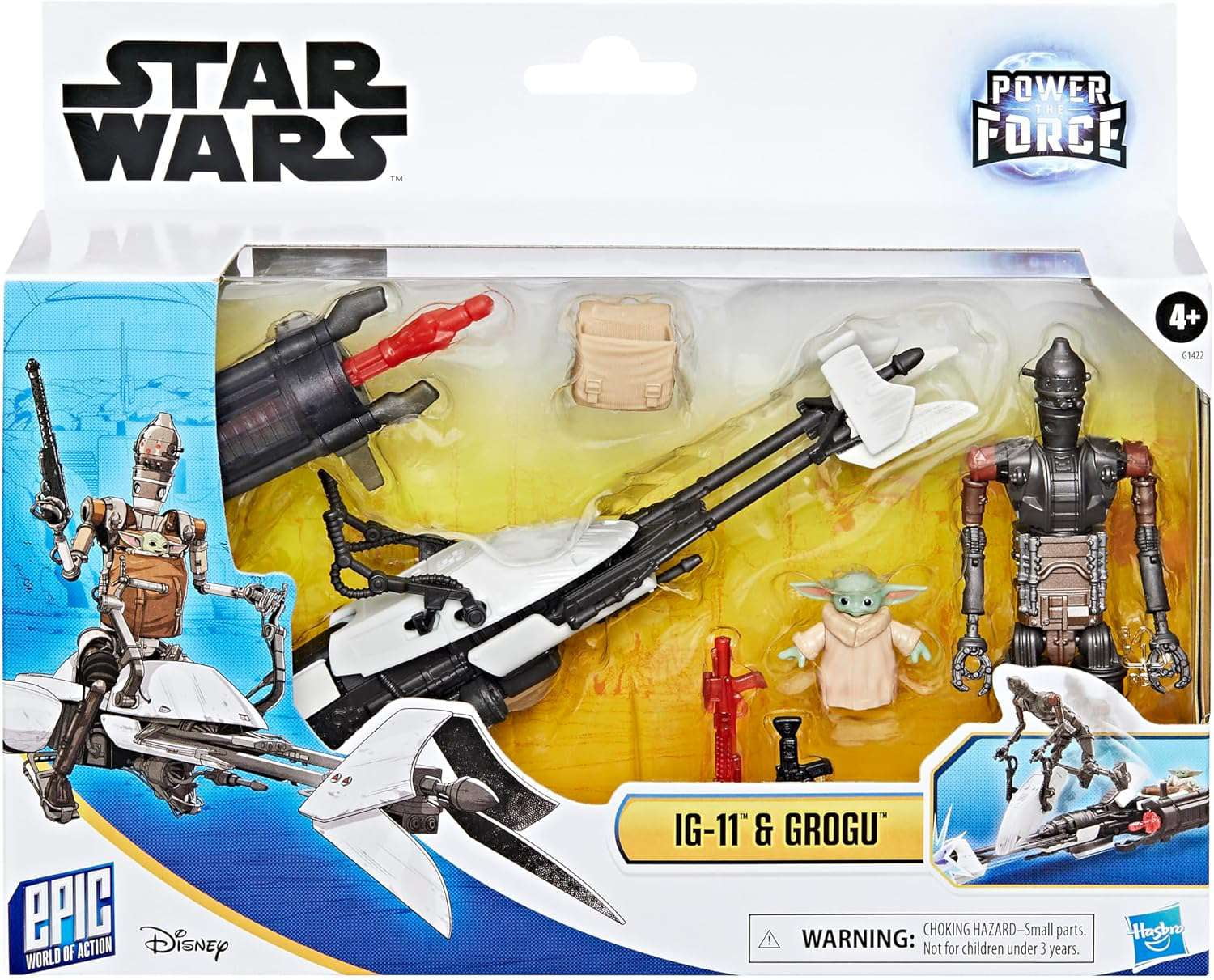 Star Wars Power the Force IG-11 & Grogu Vehicle Set - Walmart.com