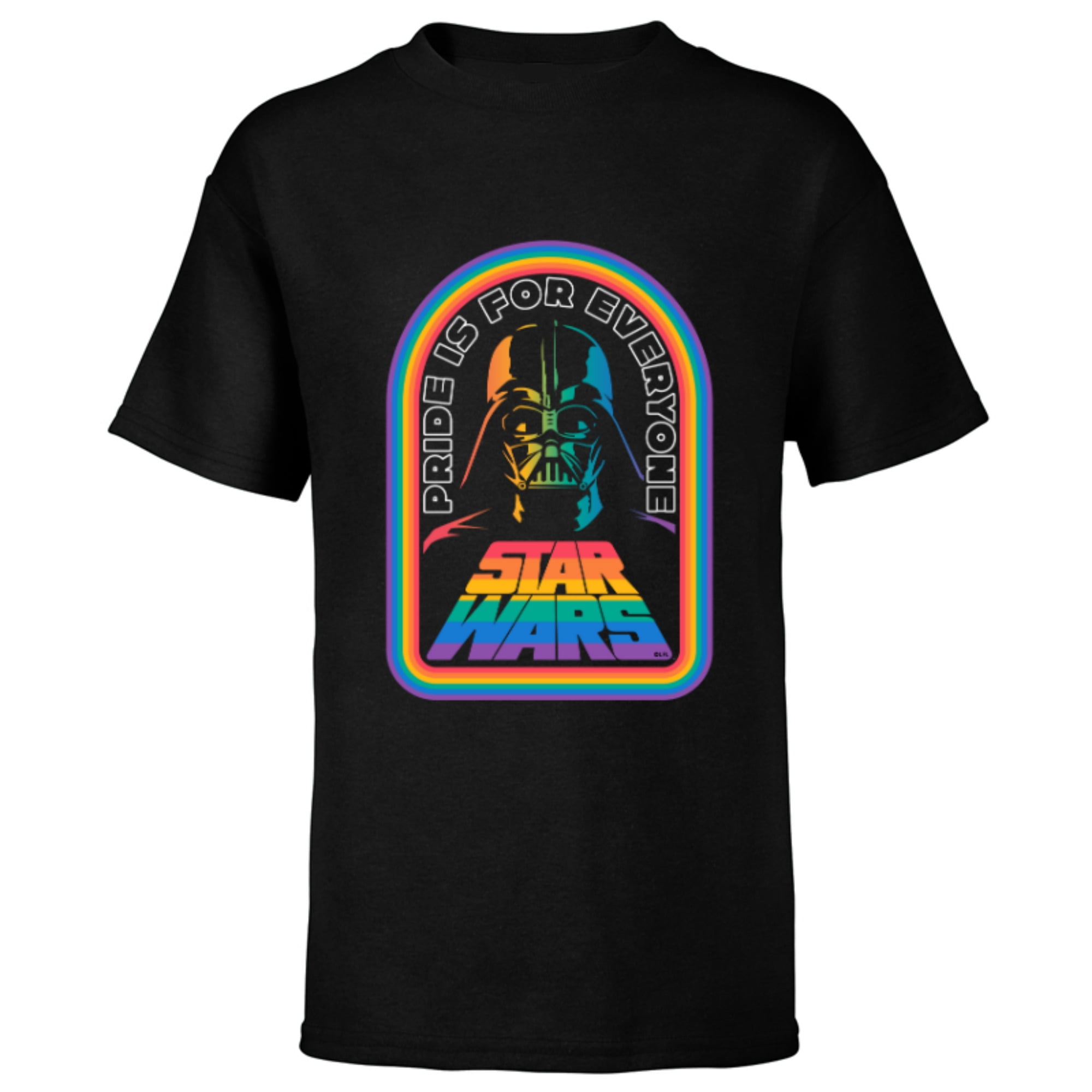 Star Wars Pride Darth Vader Be One With The Force Rainbow - Short ...