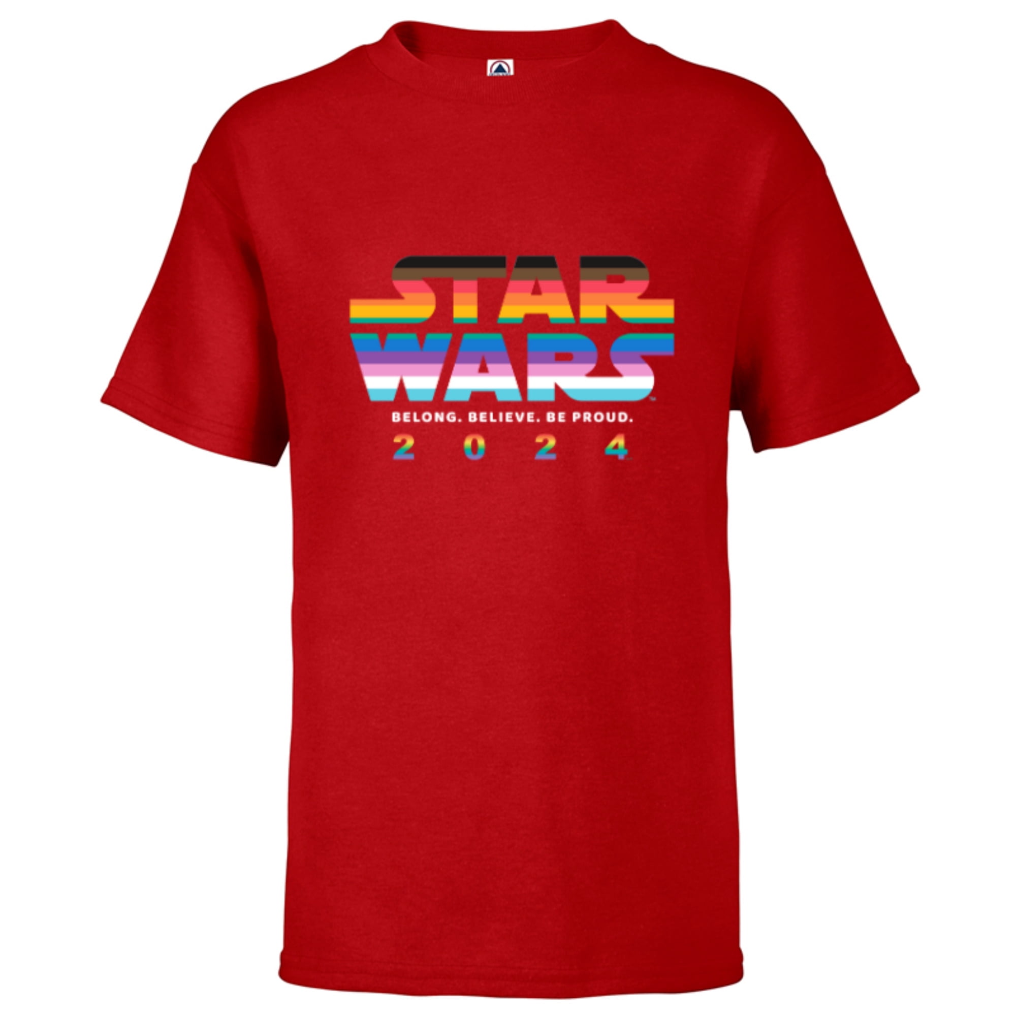 Star Wars Pride Inclusive Rainbow Logo Belong Be Proud 2024- Short ...