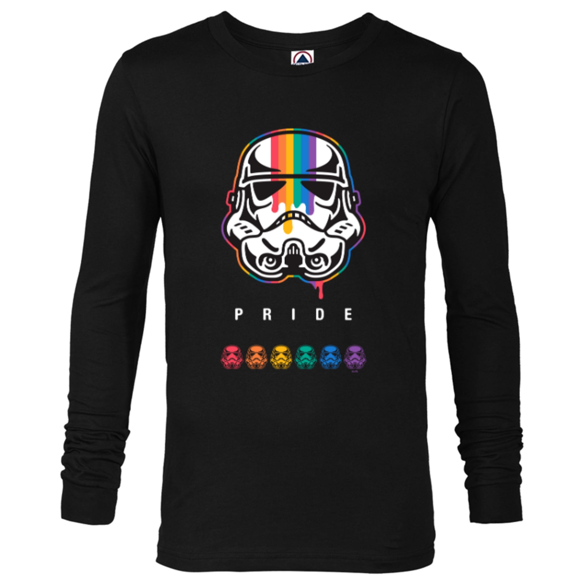 Star Wars Pride Stormtrooper Helmet Rainbow Paint Drip - Long Sleeve T ...