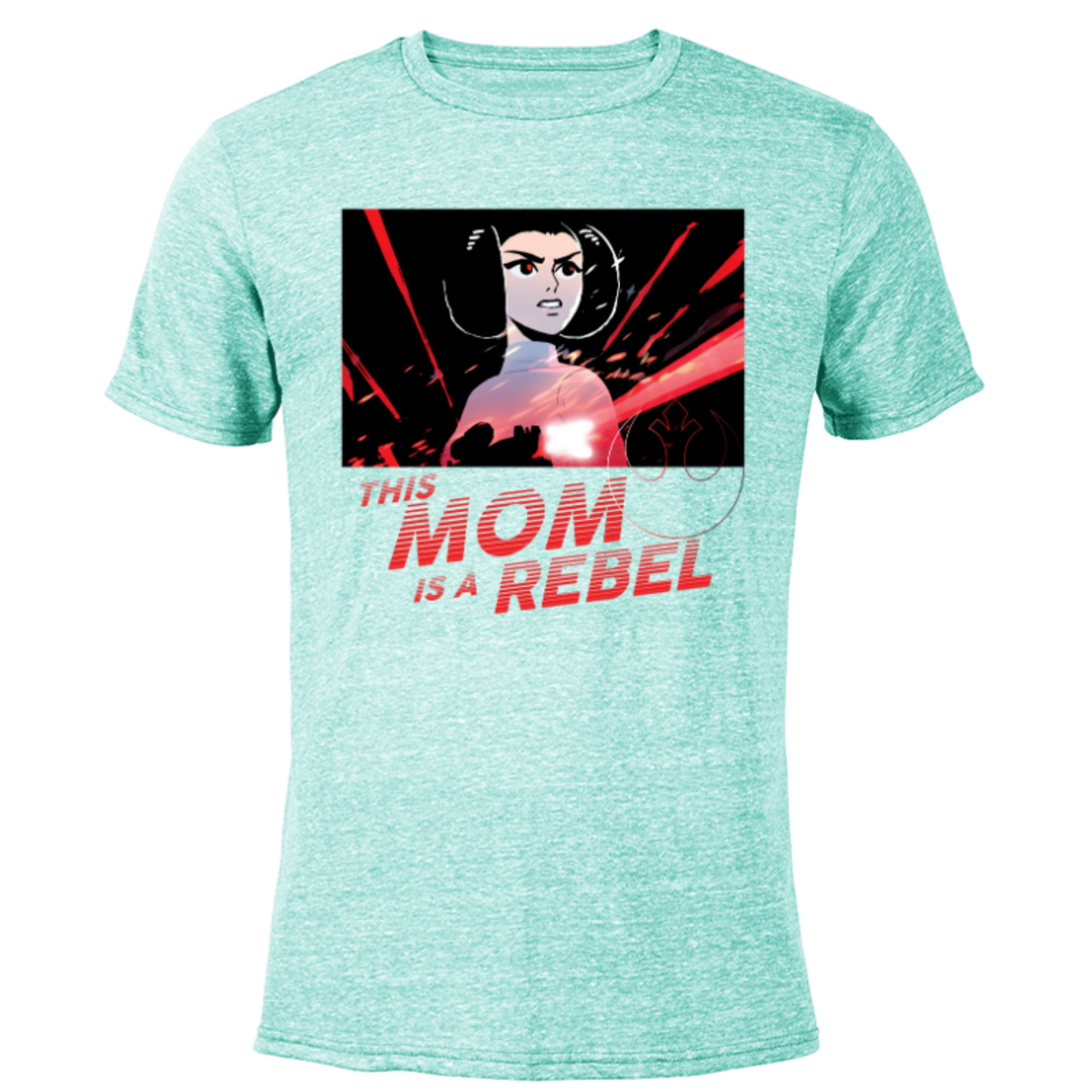 Star Wars Princess Leia Mom is a Rebel - Short Sleeve Blended T-Shirt ...