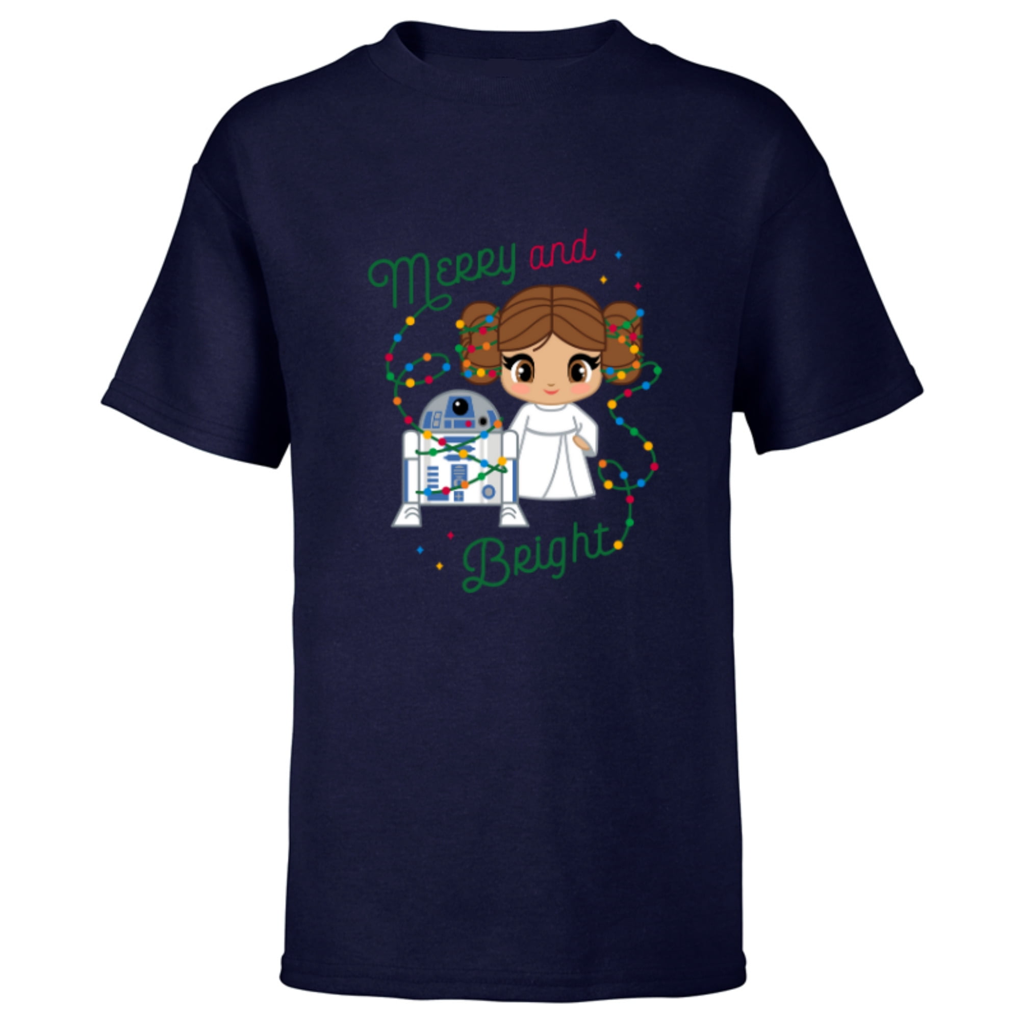 Star Wars Princess Leia R2-D2 Cute Christmas Merry & Bright - Short ...