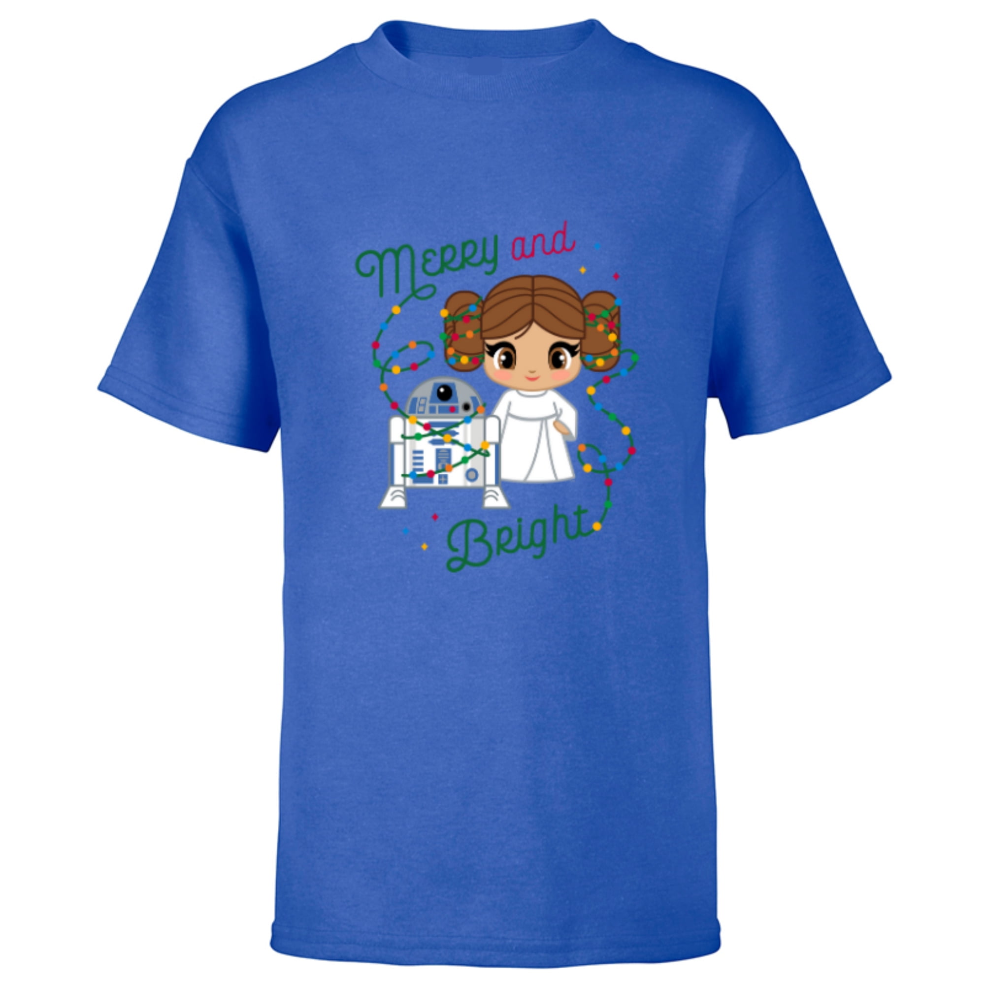 Star Wars Princess Leia R2-D2 Cute Christmas Merry & Bright - Short ...