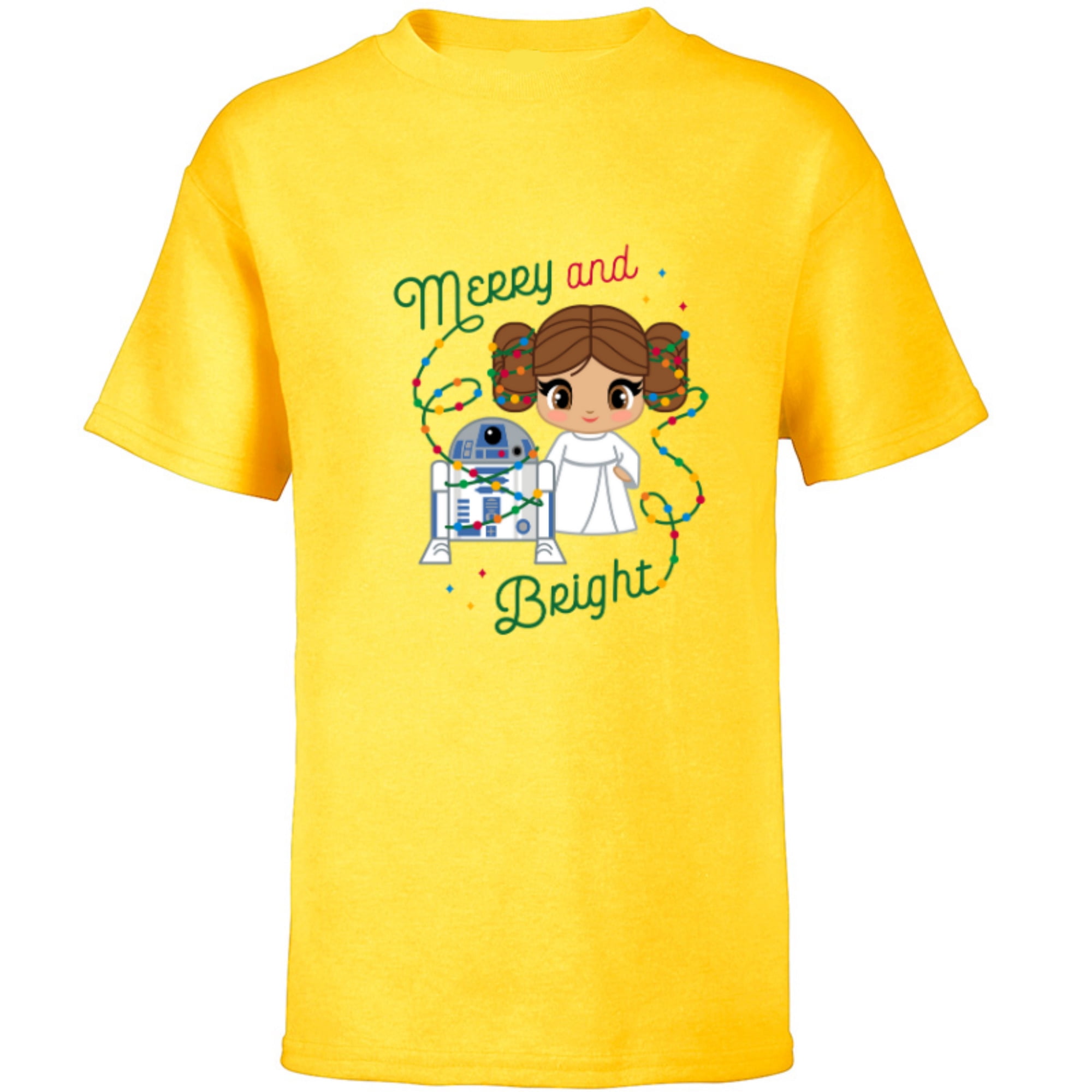 Star Wars Princess Leia R2-D2 Cute Christmas Merry & Bright - Short ...