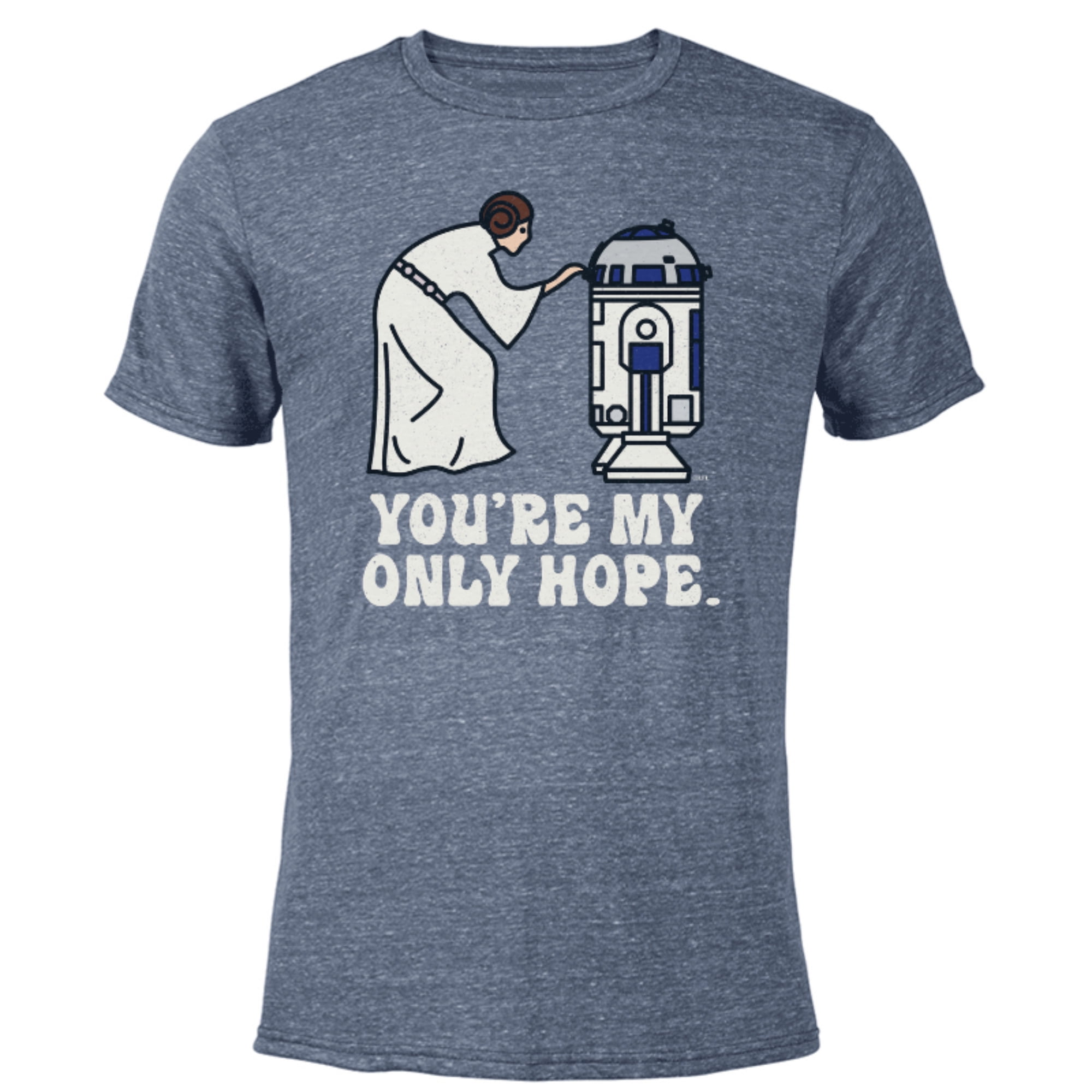 Star Wars Princess Leia R2-D2 You’re My Only Hope Retro - Short Sleeve ...