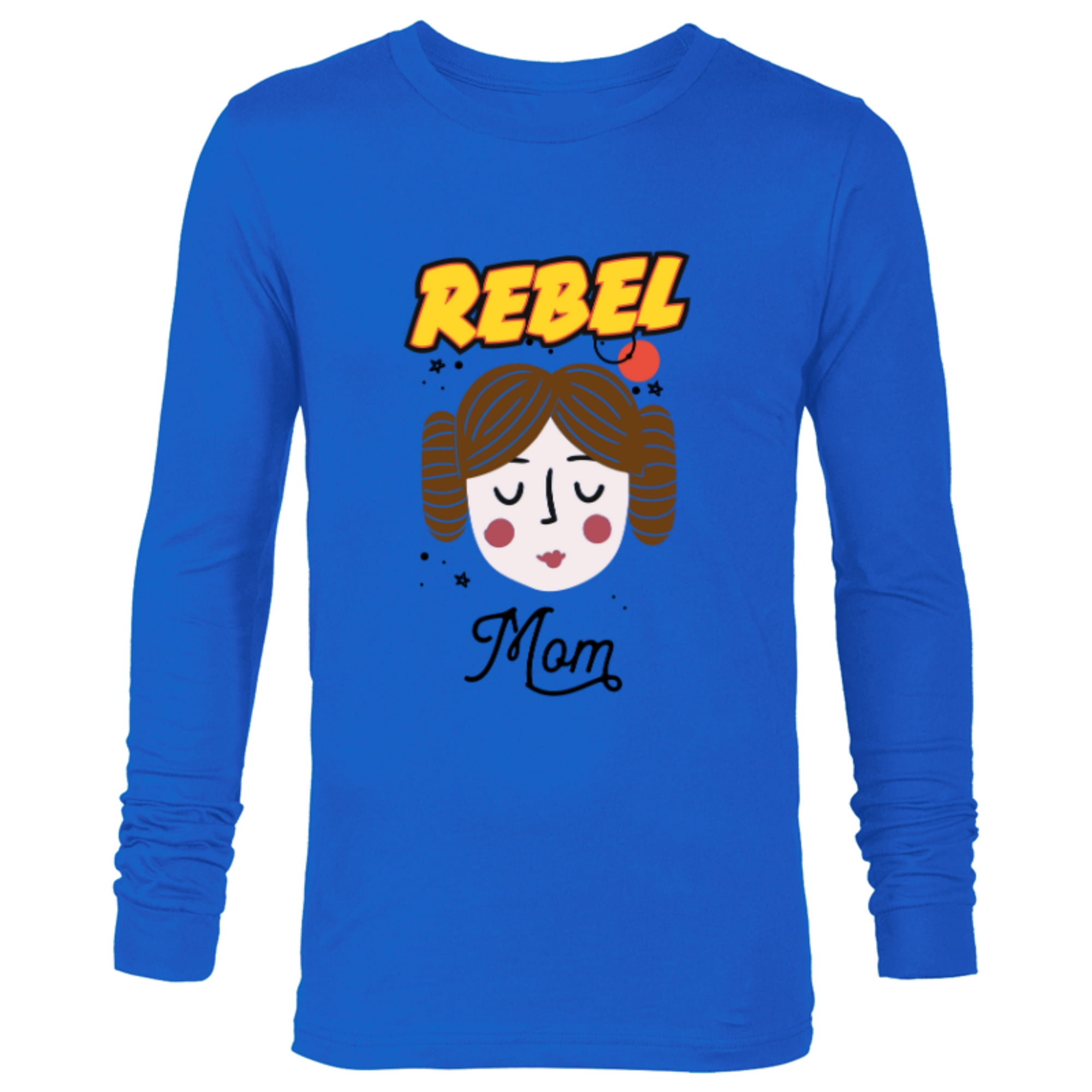 Star Wars Princess Leia Rebel Mom Mother's Day - Long Sleeve T-Shirt ...