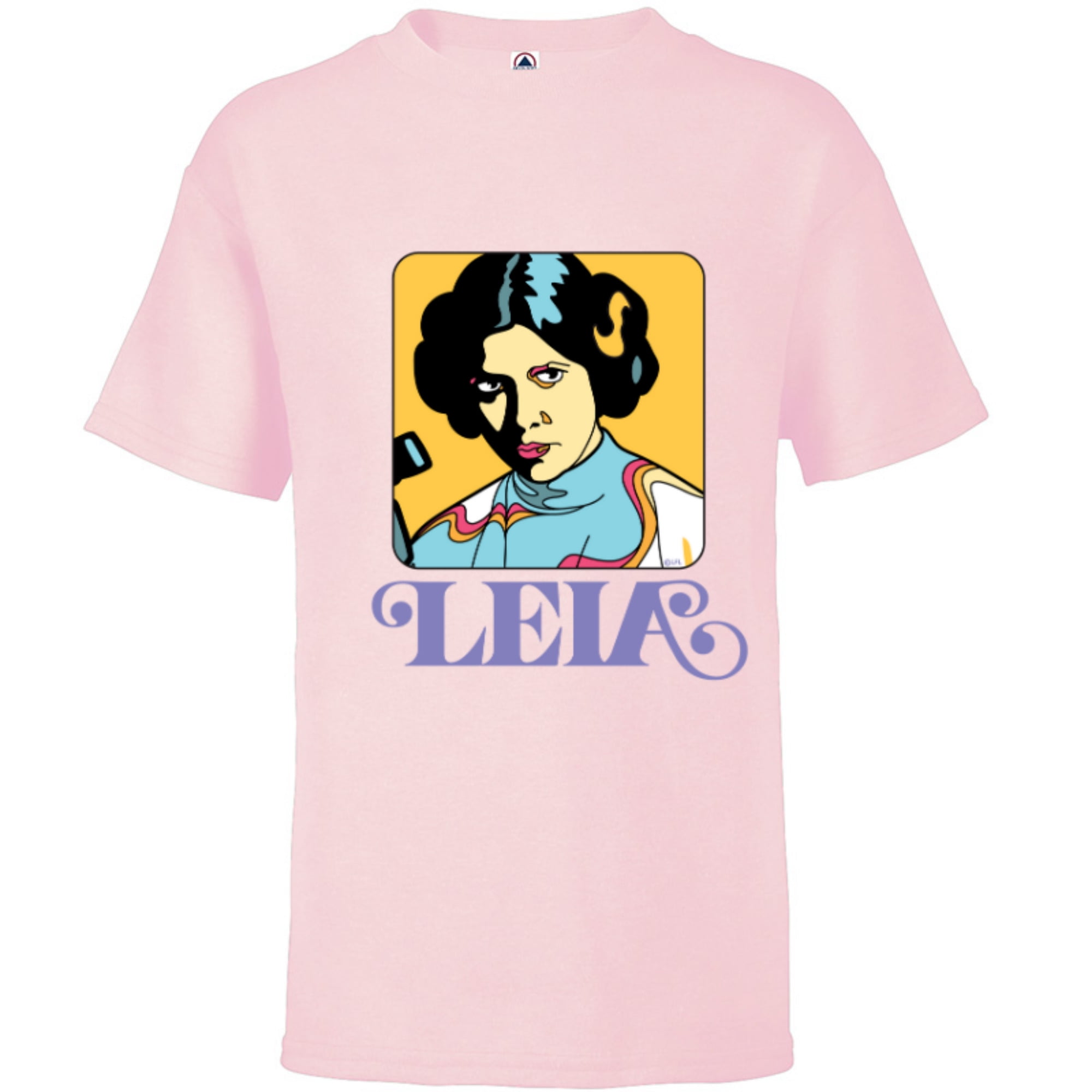 Star Wars Princess Leia Retro Iconic - Short Sleeve T-Shirt for Kids ...