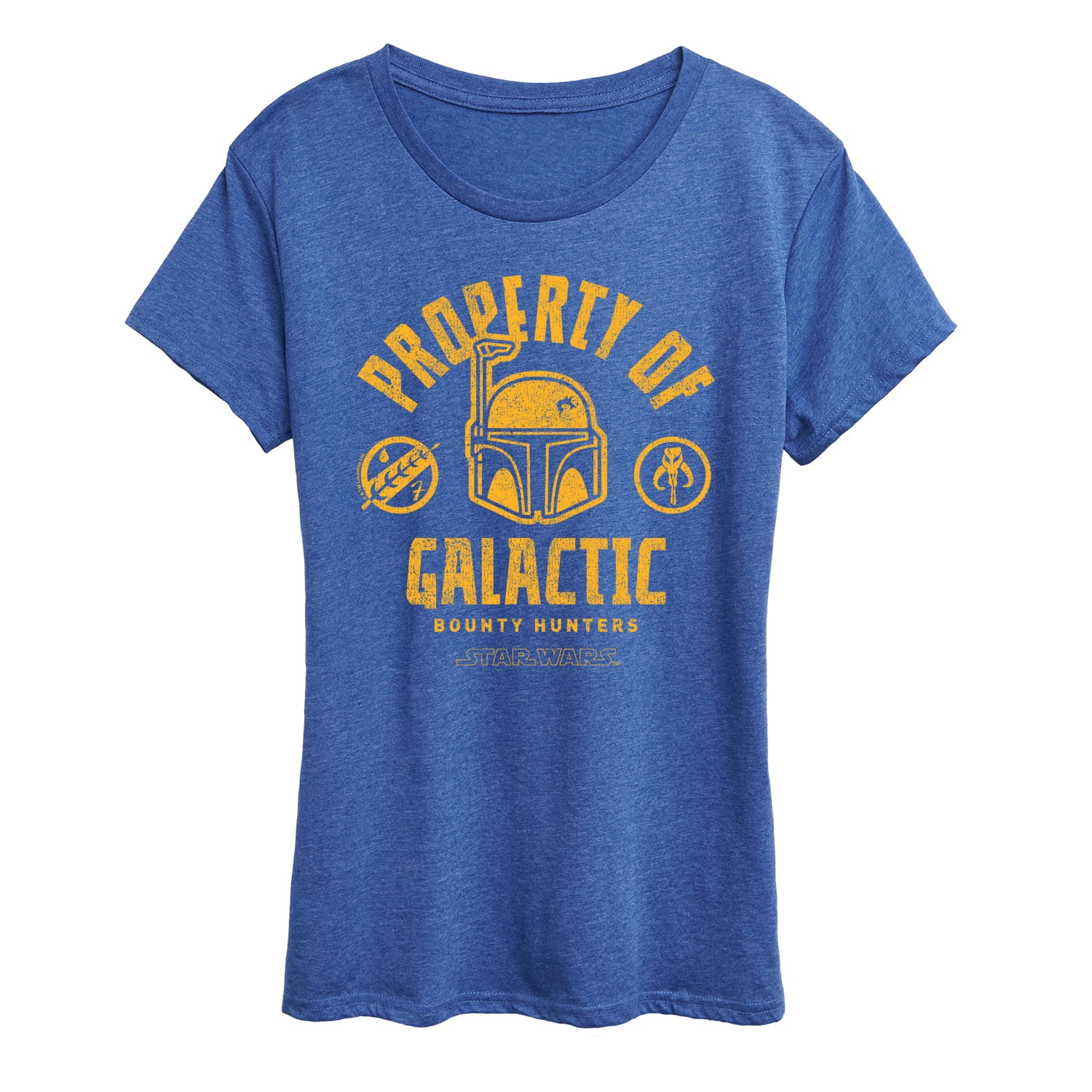 Star Wars - Property Of Galactic Bounty Hunters - Women's Short Sleeve Classic Fit Tee - Walmart.com