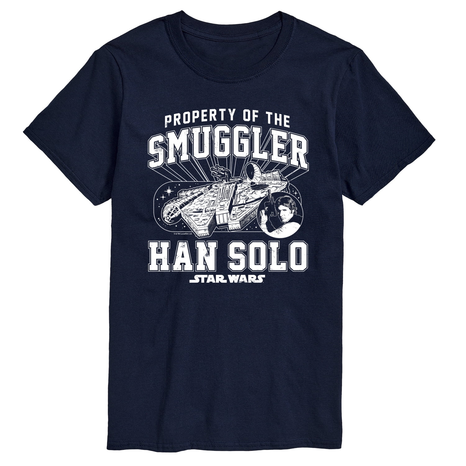 Star Wars - Property Of The Smuggler Han Solo - Men's Short Sleeve Tee ...