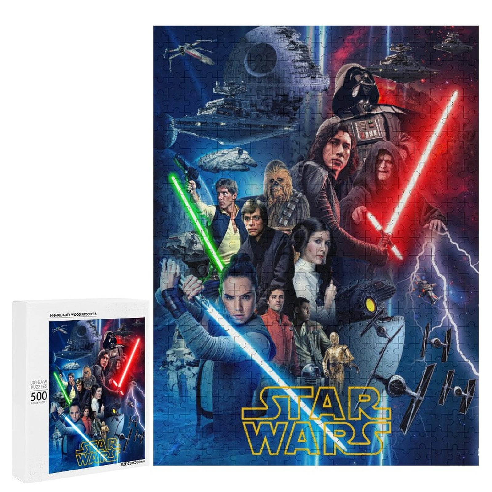 Star Wars Puzzle - 500 PCS Jigsaw Puzzle For Adults Kids Boys Girls ...
