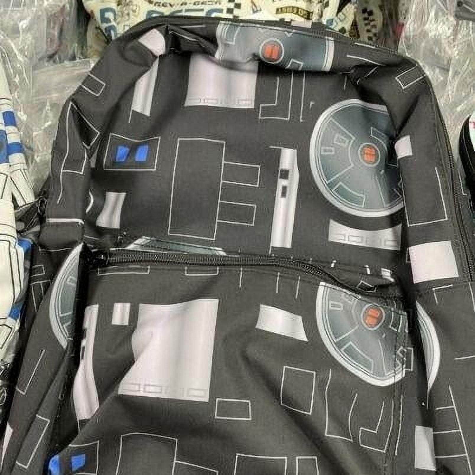 Star Wars R2-D2 Black Droid Allover Print Large Backpack 16” Official ...