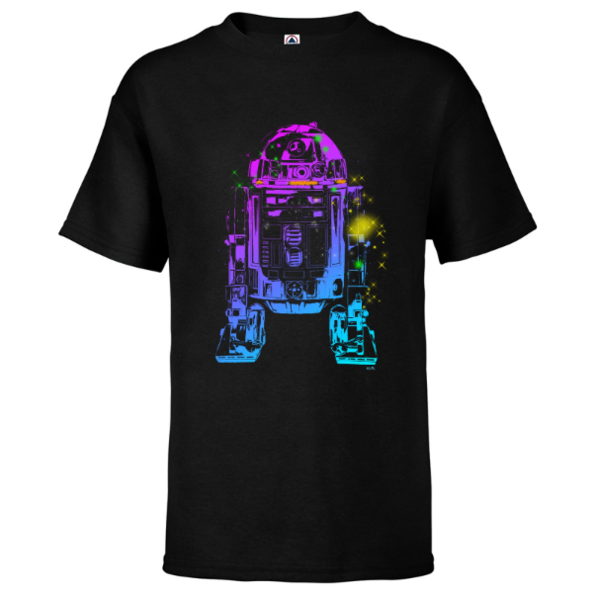 Star Wars R2-D2 Neon Gradient - Short Sleeve T-Shirt for Kids ...