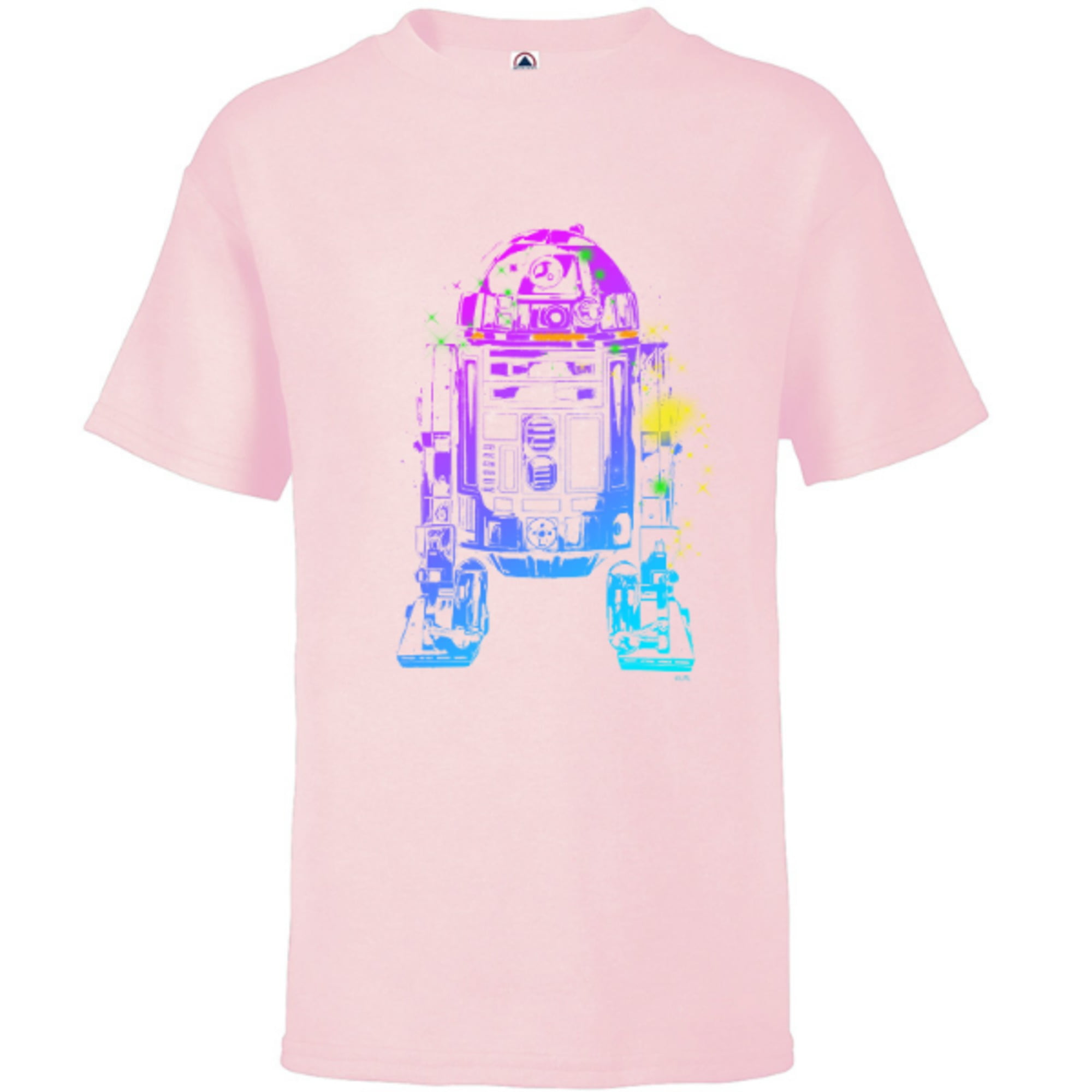 Star Wars R2-D2 Neon Gradient - Short Sleeve T-Shirt for Kids ...