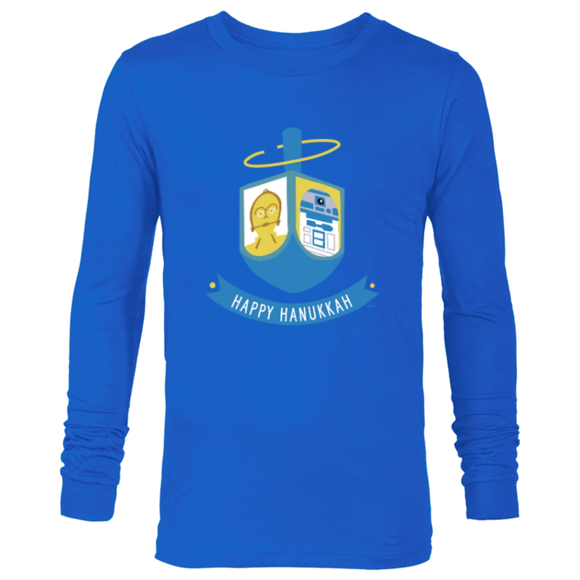 Star Wars R2-D2 and C-3PO Hanukkah Spinning Dreidel - Long Sleeve T ...