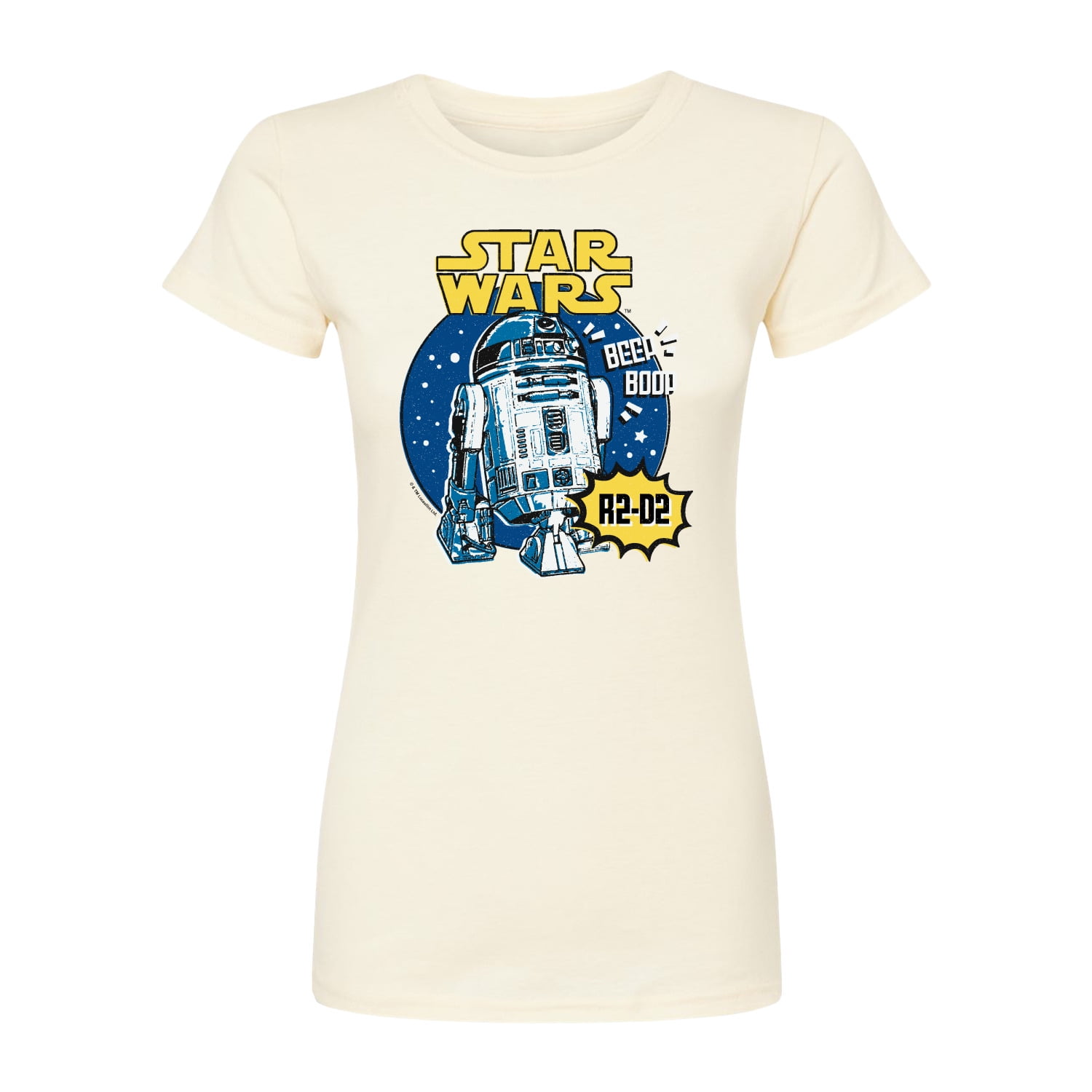 Star Wars - R2 Wrapper - Juniors Fitted Graphic T-Shirt - Walmart.com