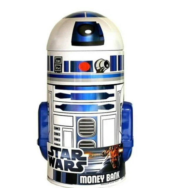 Star Wars R2D2 Money Bank Coin Bank Piggy Bank Tin - Walmart.com