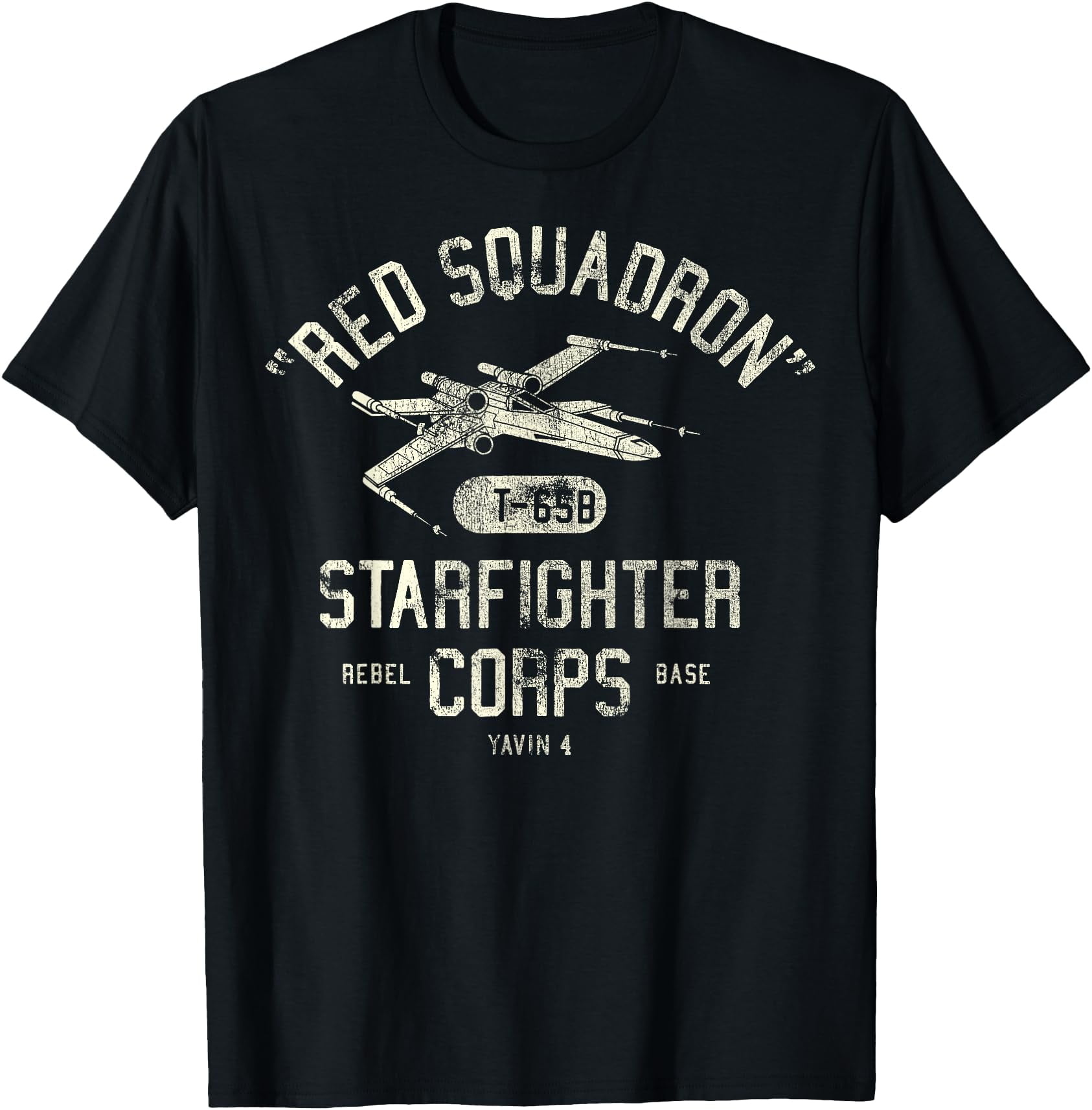 Star Wars Rebel X-Wing Starfighter Corps Collegiate Disney+ T-Shirt ...