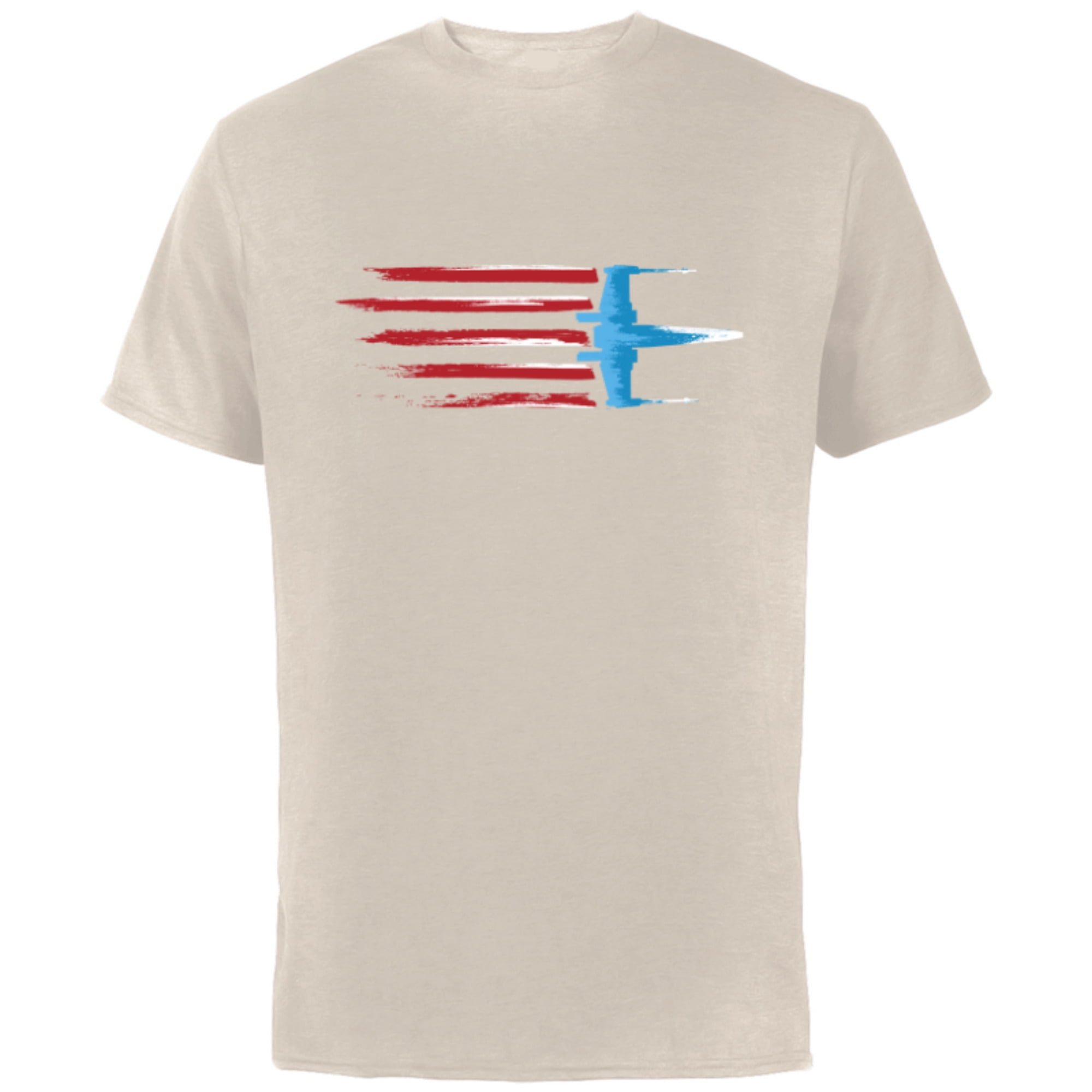 Star Wars Rebel X-wing Fighter Red White & Blue USA America - Short ...