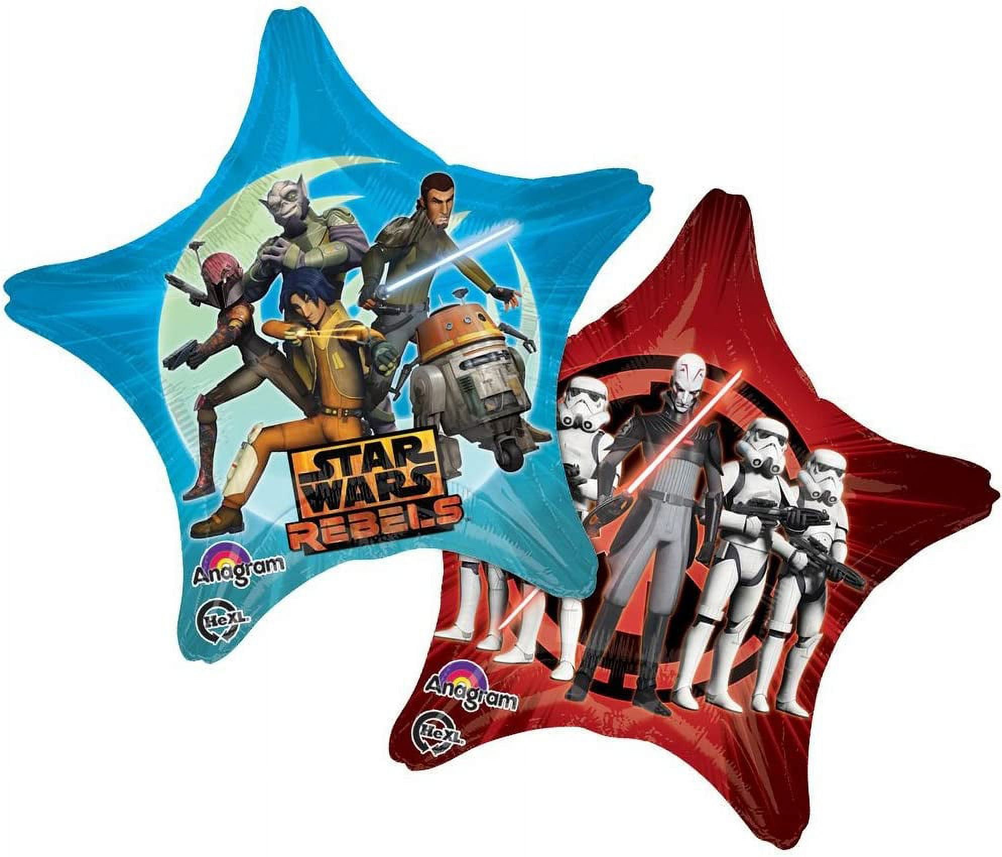 Star Wars Rebels Giant 28" Two Sided Star Balloon - Walmart.com