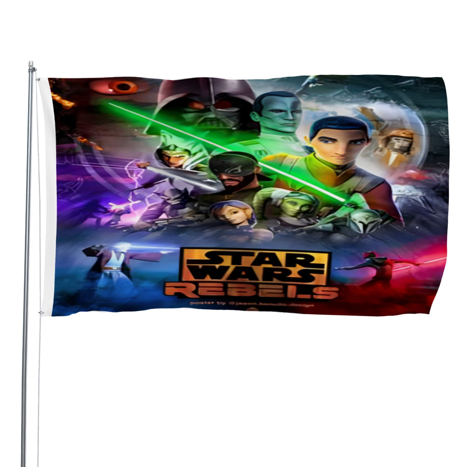 Star Wars Rebels flag perfect for outdoor decoration, can be hung indoors, outdoor lawn, balcony ...
