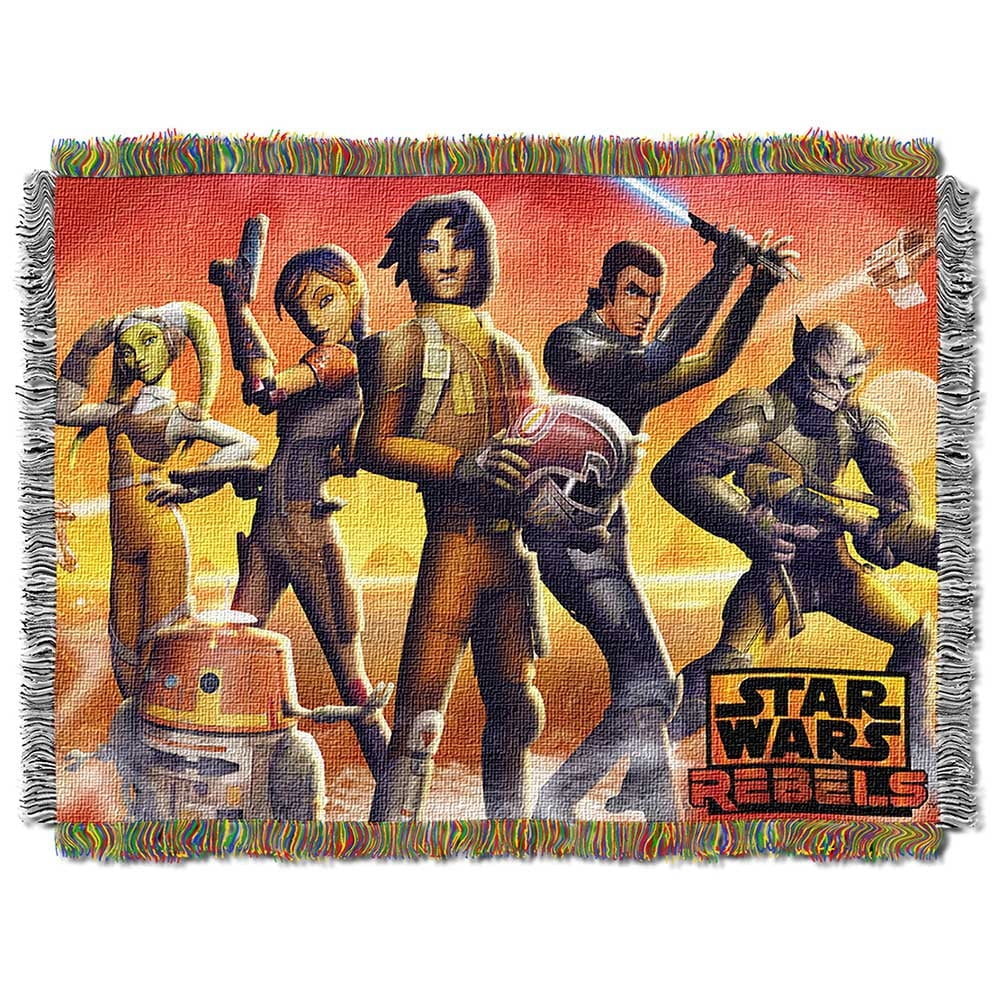 Star Wars Red Hot Rebels Woven Tapestry Throw Blanket - Walmart.com