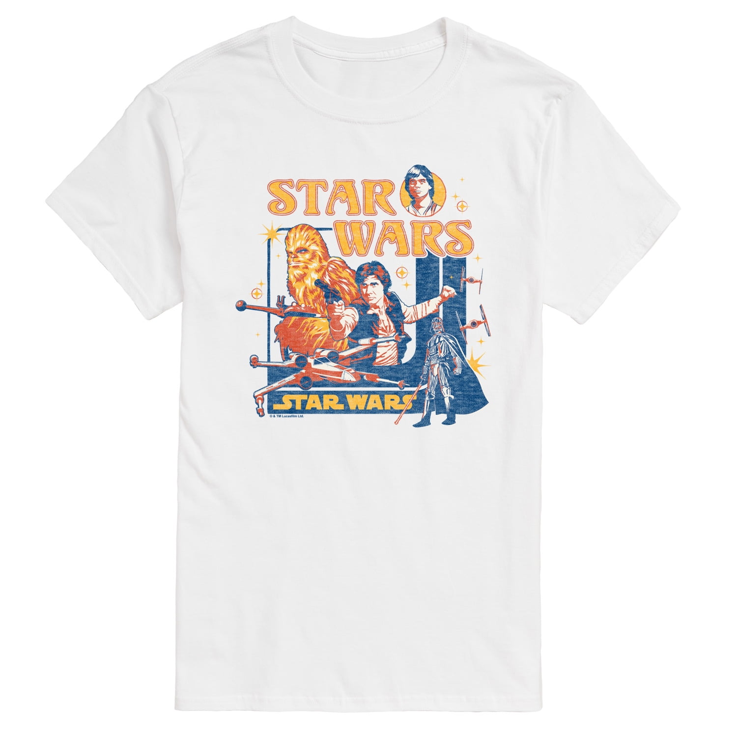 Star Wars - Retro Han Solo and Chewbacca - Men's Short Sleeve Tee ...