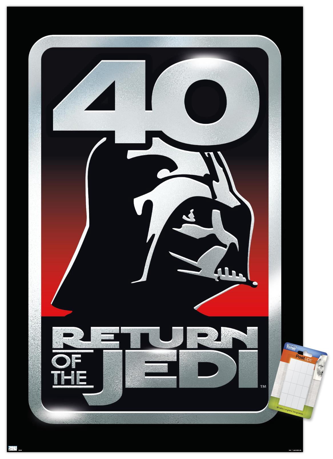 Star Wars: Return of the Jedi - 40th Vader Logo Wall Poster, 22.375" x ...