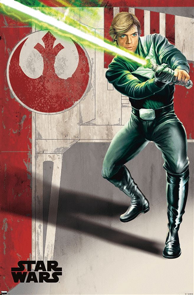 Star Wars: Return of the Jedi - Luke Wall Poster, 14.725" x 22.375 ...