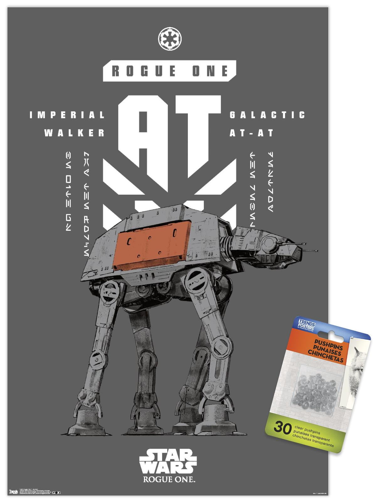 Star Wars: Rogue One - Banner Wall Poster with Push Pins, 14.725" x 22. ...