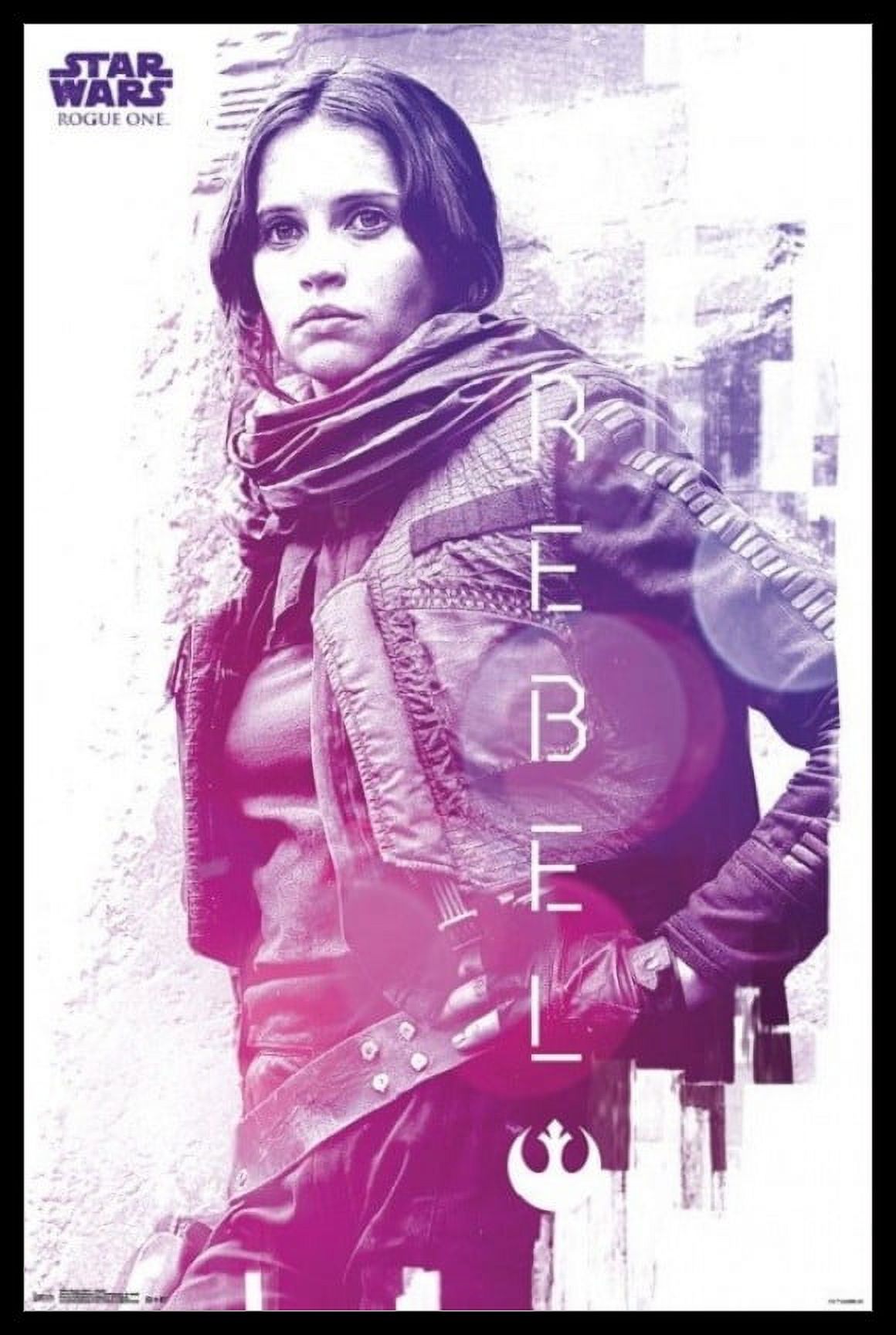 Star Wars Rogue One - Rebel - 22x34 Laminated & Framed Poster (22 x 34 ...