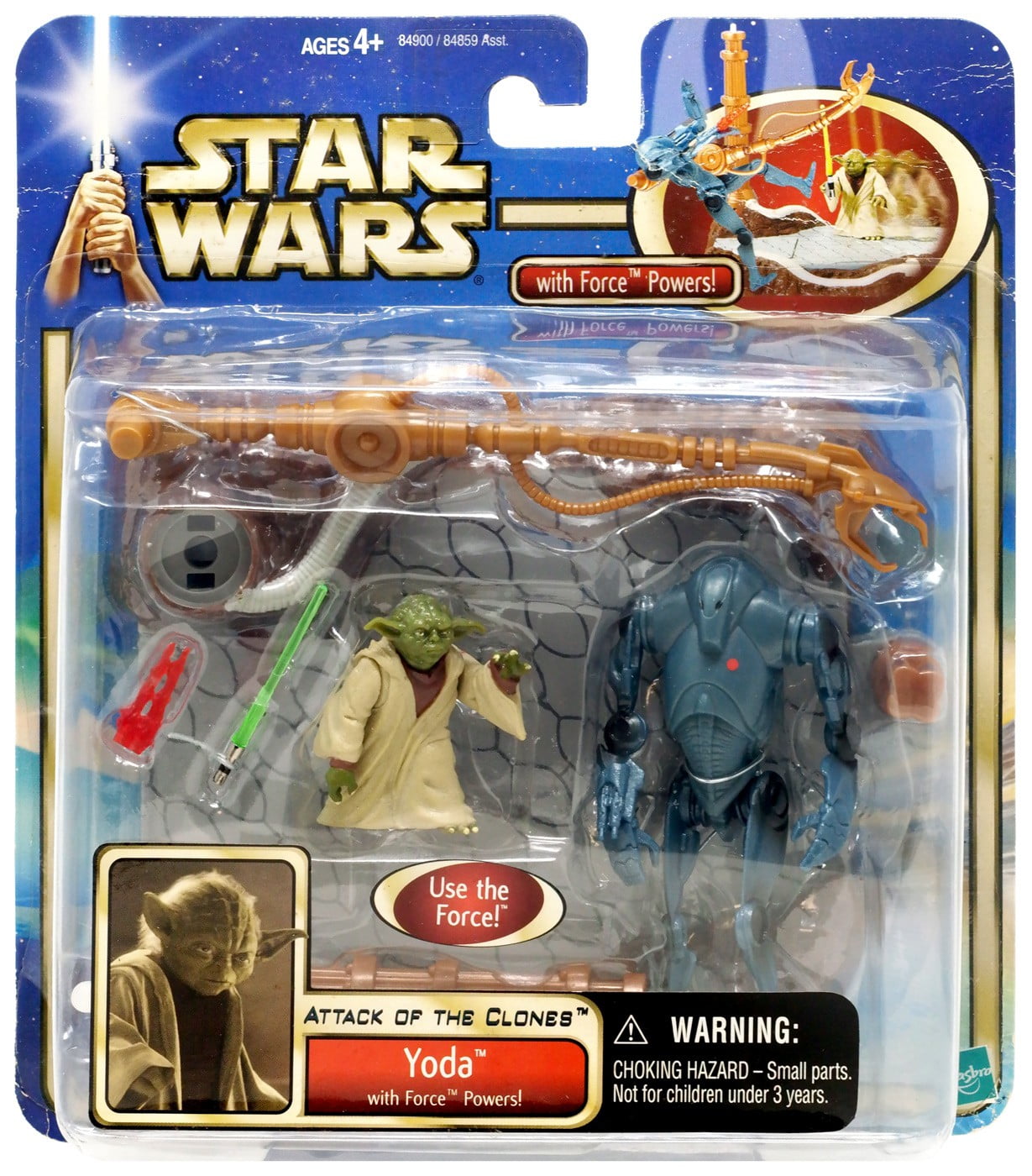 Star Wars Saga 2002 Yoda & Super Battle Droid Action Figure 2-Pack ...