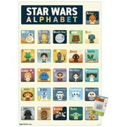 Disney Characters as the Alphabet Wall Poster with Magnetic Frame, 22. ...