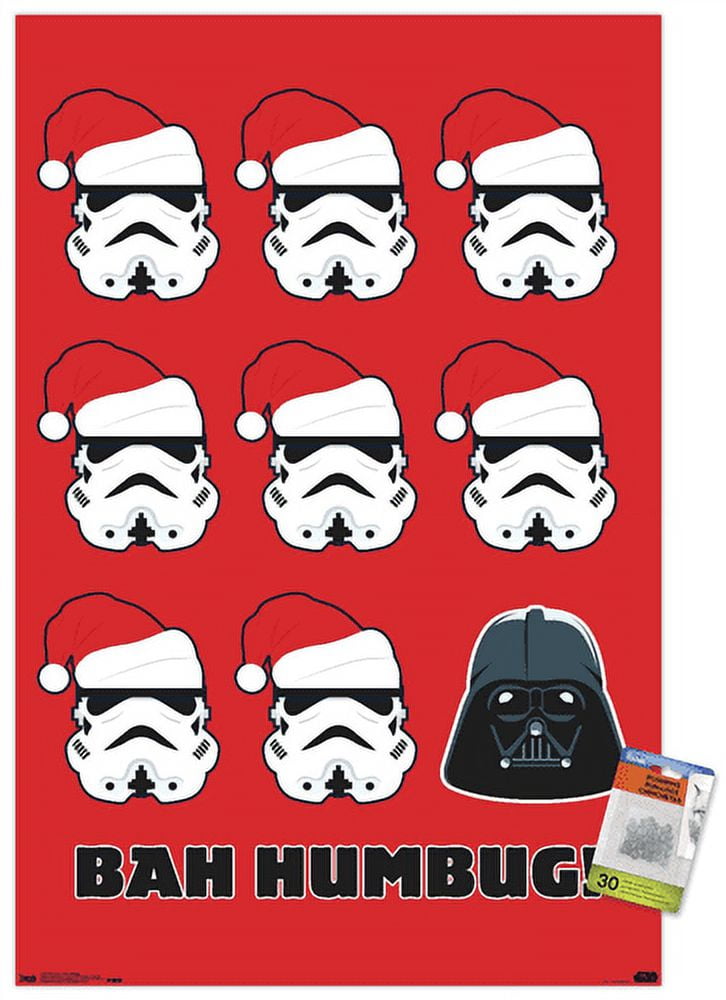 Star Wars: Saga - Bah Humbug Wall Poster with Push Pins, 22.375" x 34 ...