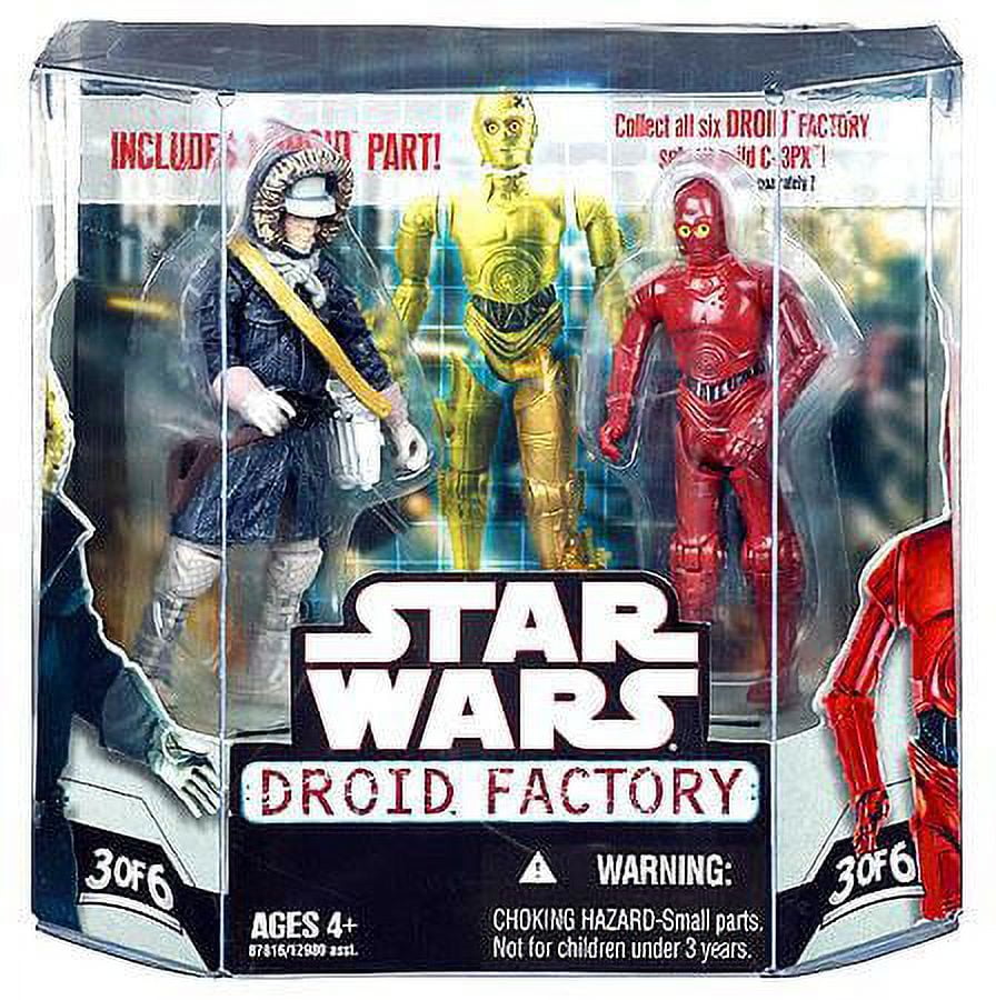 Star Wars Saga Build-A-Droid Factory (2008) Han Solo Hoth Gear & R-3PO ...