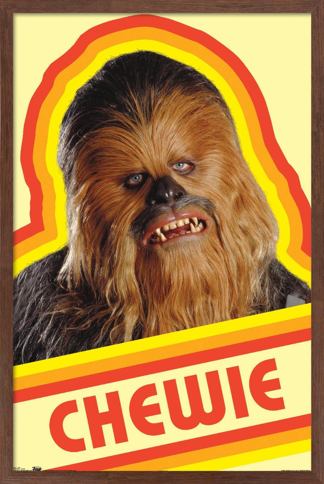 Star Wars: Saga - Chewie Wall Poster, 14.725" x 22.375" Framed ...