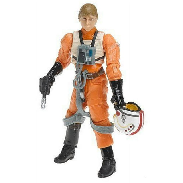 Star Wars Saga Collection Vintage Luke Skywalker X-Wing Pilot Action ...