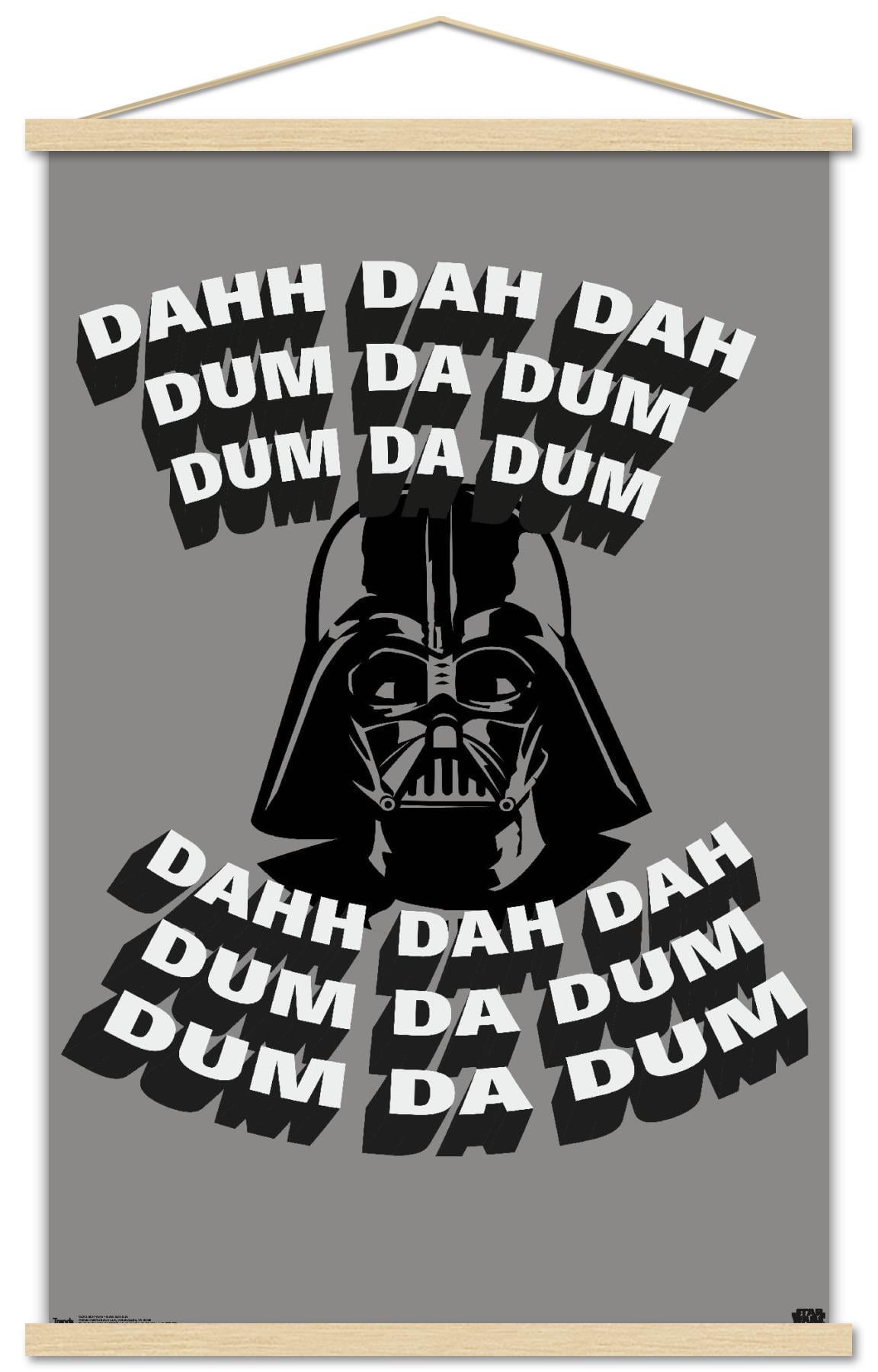 Star Wars: Saga - Dahh Dah Dah Wall Poster with Wooden Magnetic Frame ...