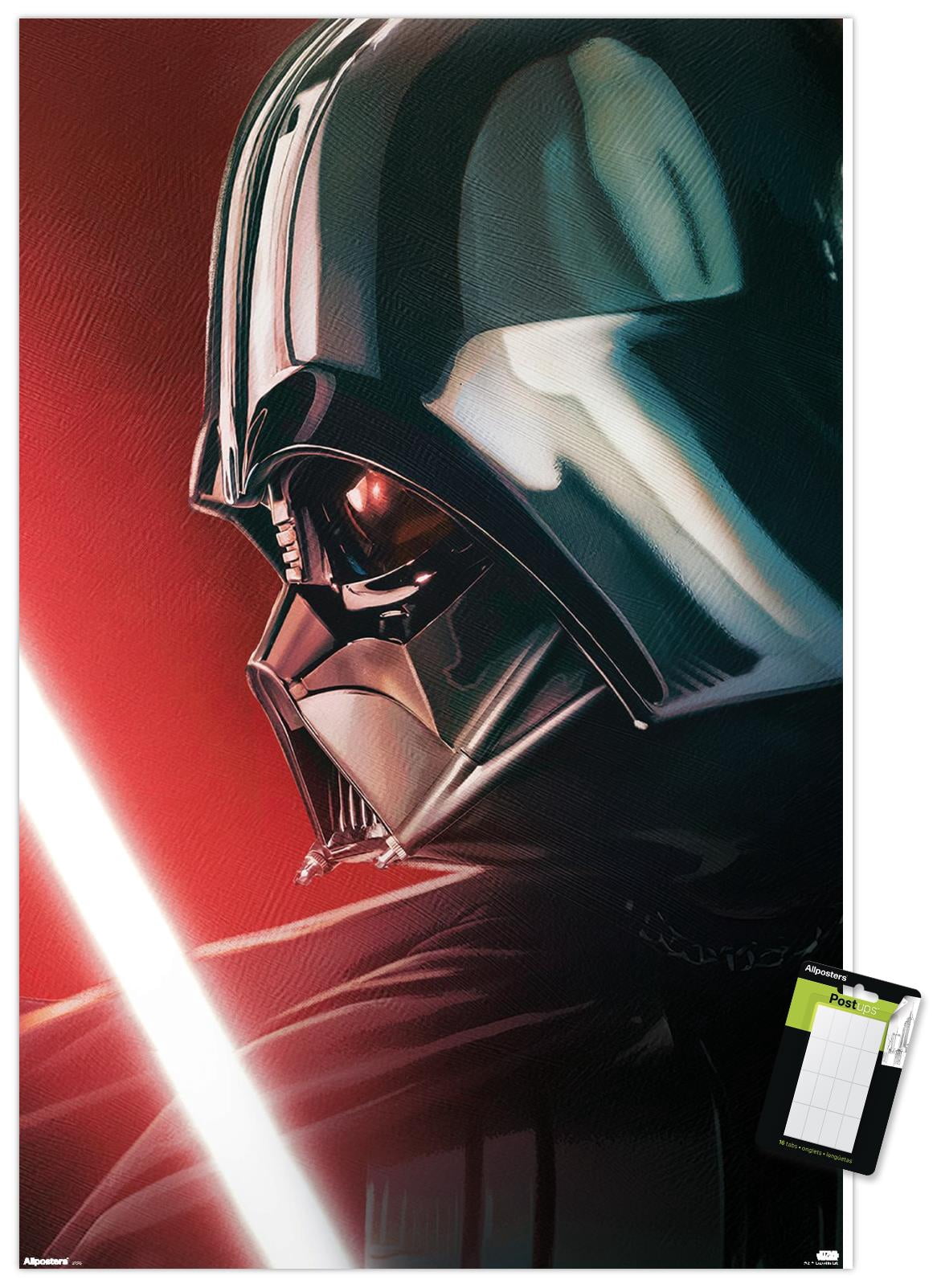 Star Wars: Saga - Darth Vader Lightsaber Glow Wall Poster, 14.725" x 22 ...