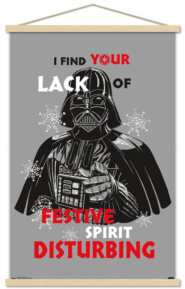 Star Wars: Saga - Festive Spirit Wall Poster with Wooden Magnetic Frame ...
